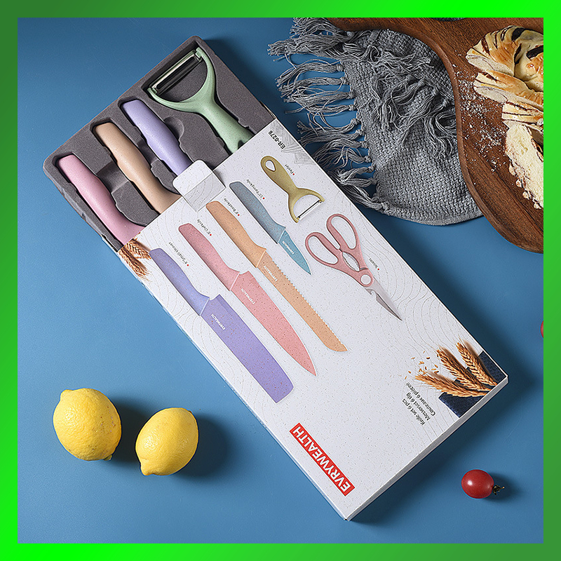 Wheat Straw Set Knife Macaron Set Knife Wheat Straw Six Piece Set ...
