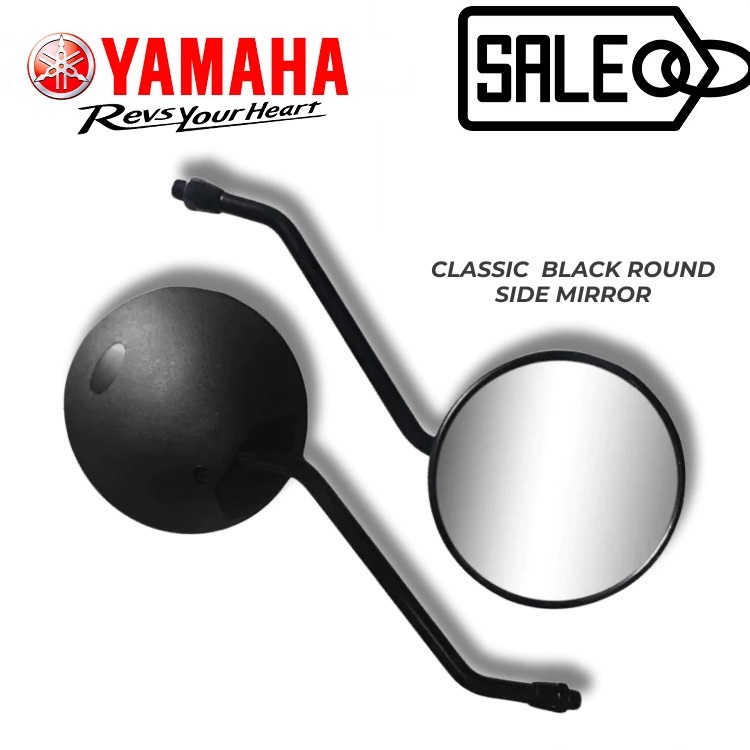 yamaha fino Motorcycle Side Mirror bilog type long stem standard stock ...