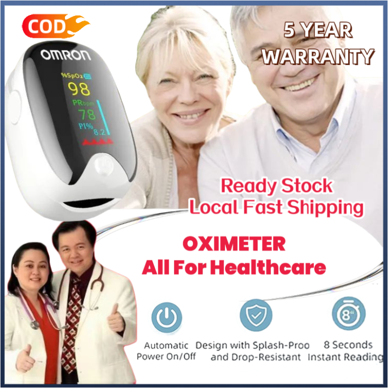 Portable Pulse Oximeter Non-Invasive Finger Clip Oxygen Heart Rate ...