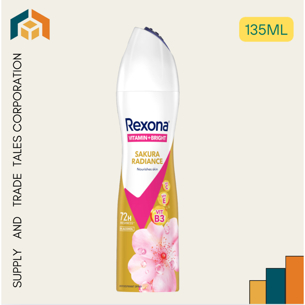 REXONA Women Deodorant Spray Natural Brightening Fresh Sakura 135ml ...