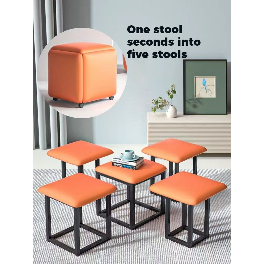 Five-in-one Rubik's Cube Stool Multifunctional Living Room Sofa Chair ...