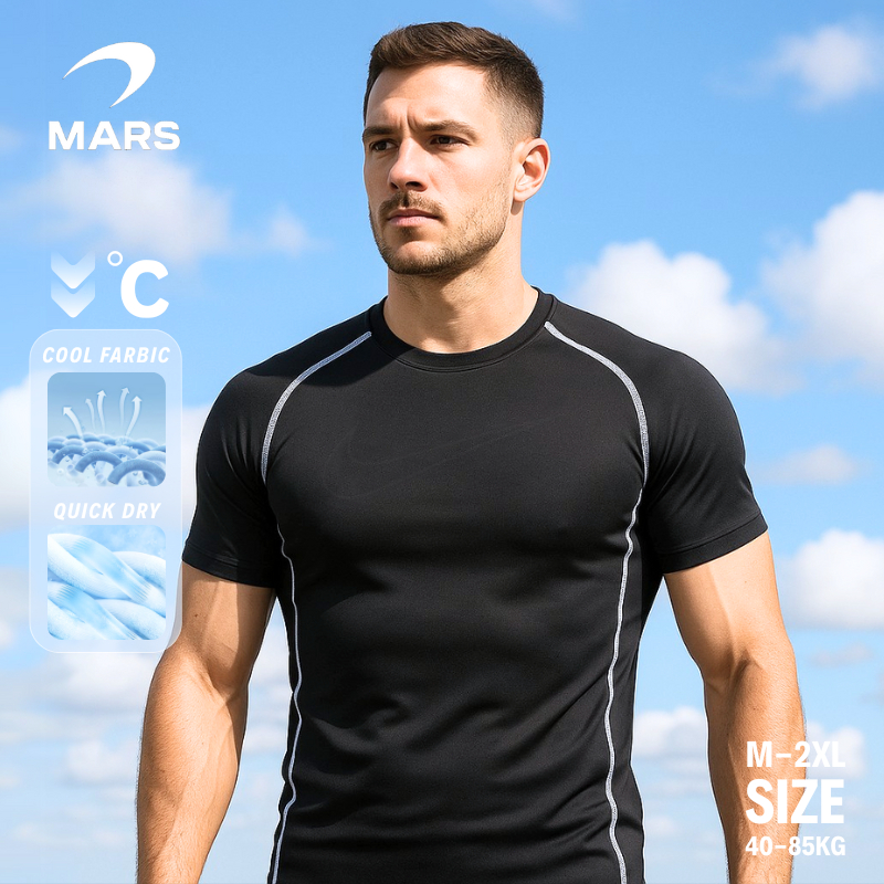 COD compression shirt short short sleeve Sports Fitness Dry-fit T ...