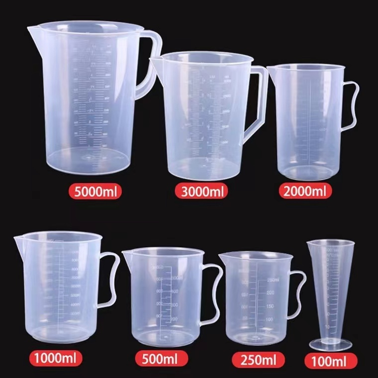 Measure Cup Plastic JugCup Container Measuring Cup Pitcher for100 250 500 1000 2000 3000 5000ml ...