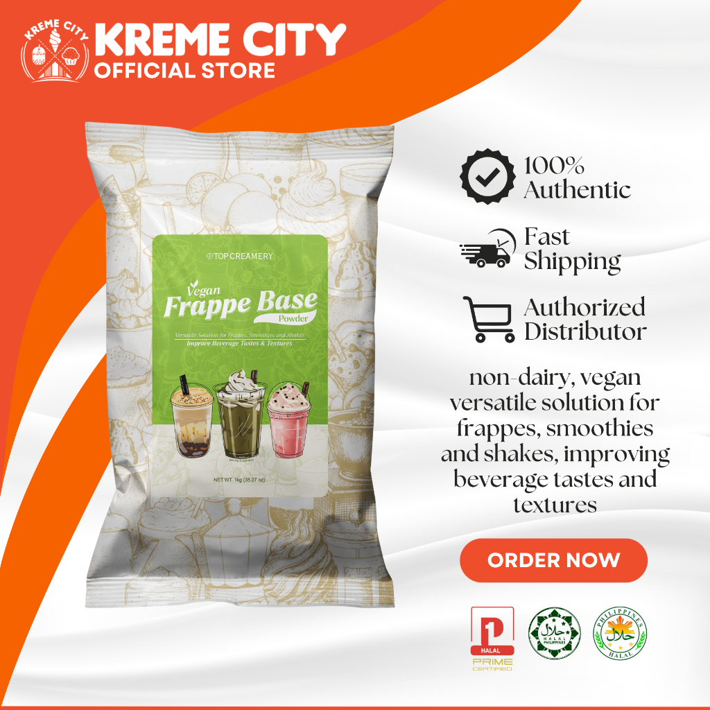 TOP Creamery Vegan Frappe Base Powder 1kg | Shopee Philippines
