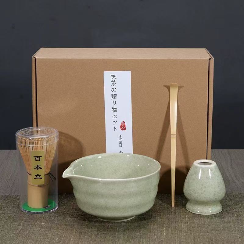 Traditional Matcha Gift Set Bamboo Matcha Whisk Spoon Ceramic Matcha ...