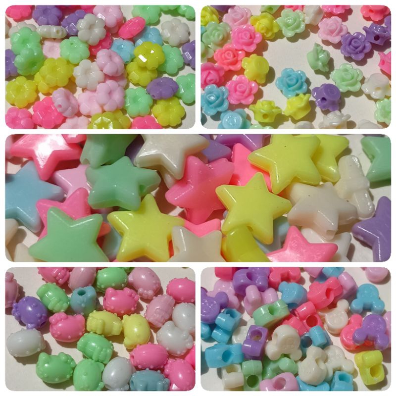 pastel beads assorted design 250grams | Shopee Philippines