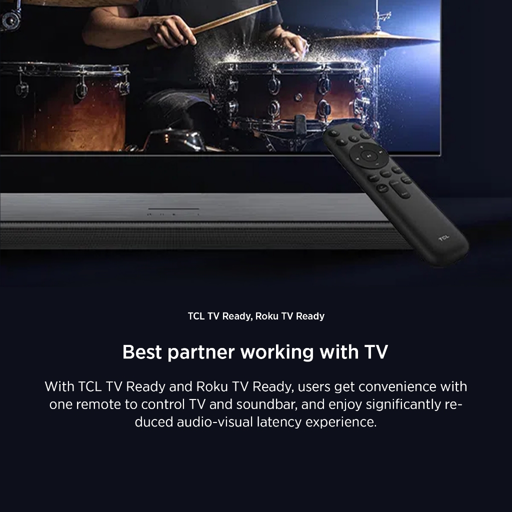 TCL TV S45H Wireless Pro All-in-One 2.0 channel Soundbar Speaker System ...