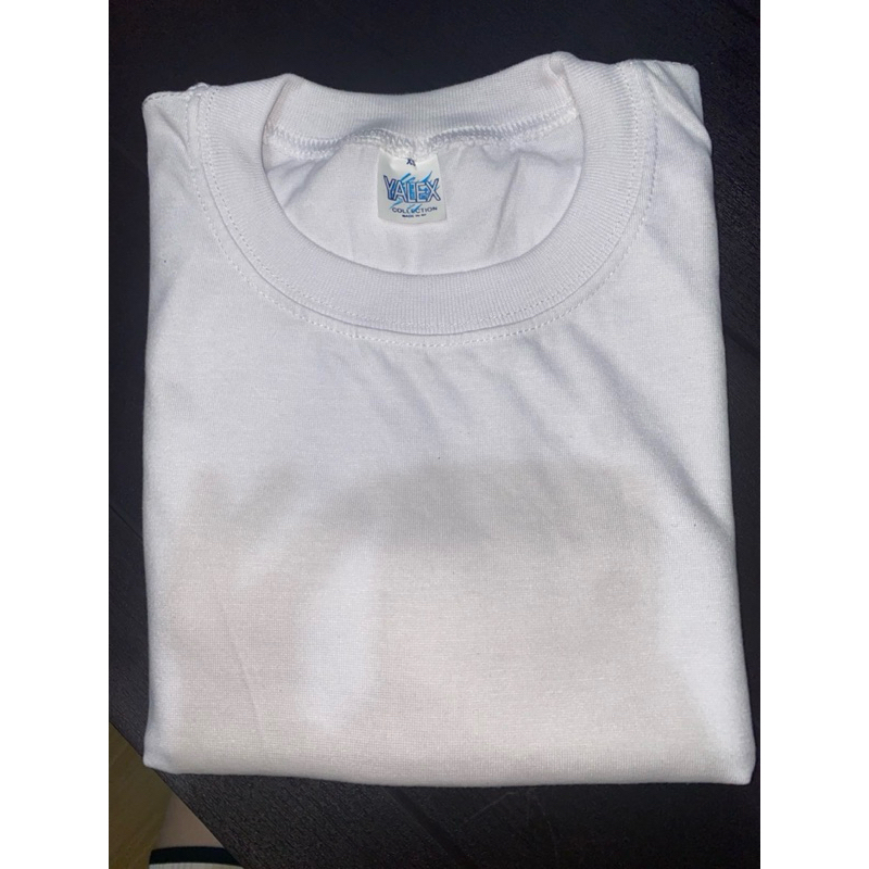 YALEX PLAIN WHITE LABEL T SHIRTS | Shopee Philippines