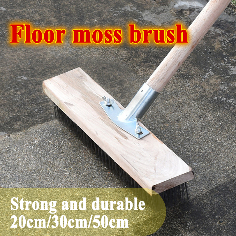 Moss Brush 20cm/30cm/50cm metal Wire Floor Scrubber Brush Outdoor Broom ...