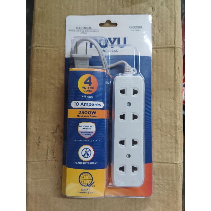 firefly 4 gang extension cord/ socket extension | Shopee Philippines