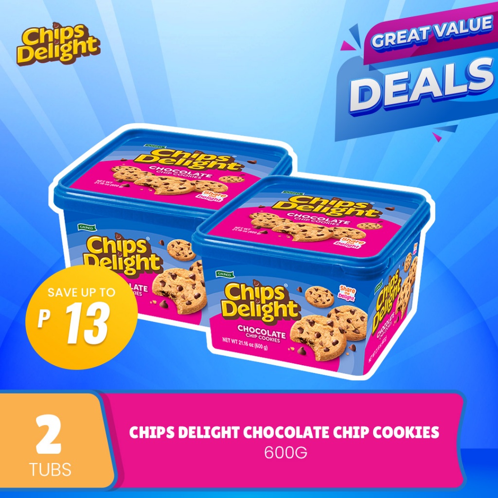 Chips Delight Regular Tub 600g (2 Tubs) | Shopee Philippines
