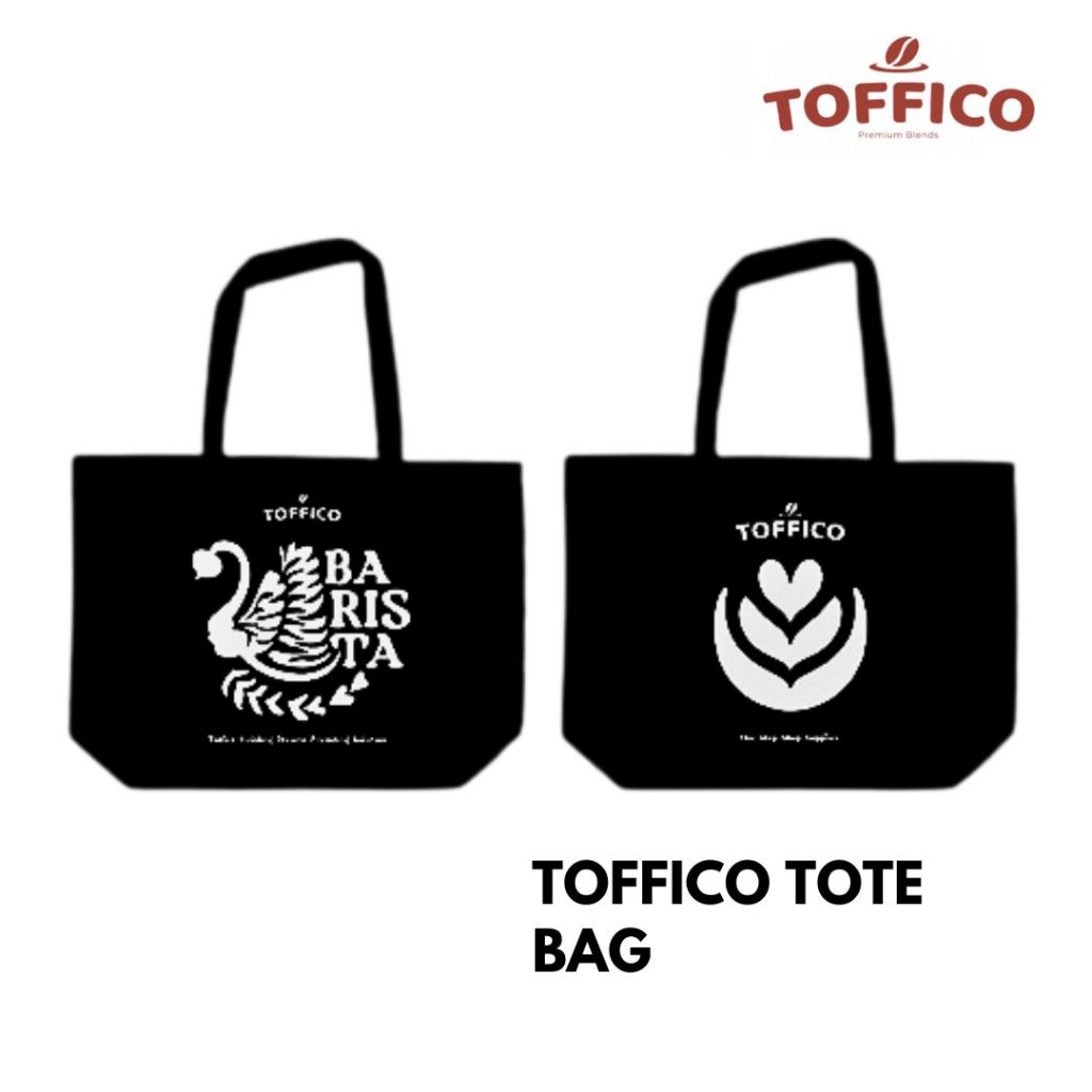 Toffico Tote Bag (Black/ White) | Shopee Philippines