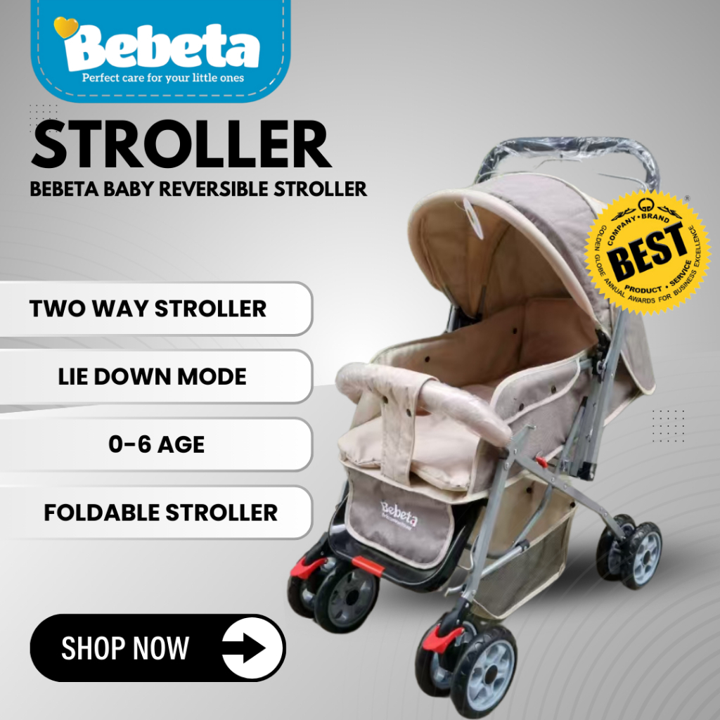 Bebeta Reversible and Foldable Stroller | Shopee Philippines