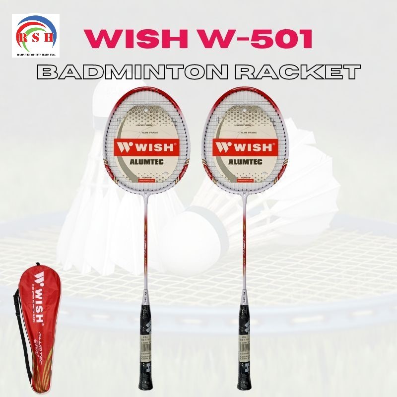 Original Wish Badminton Racket W-501 (Pair) | Shopee Philippines