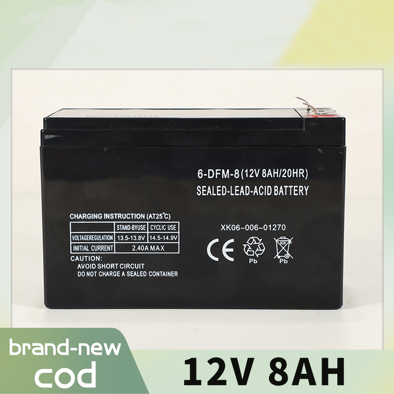 【COD】BATTERY for Knapsack Sprayer 12v 8Ah UPS Battery Rechargeable ...
