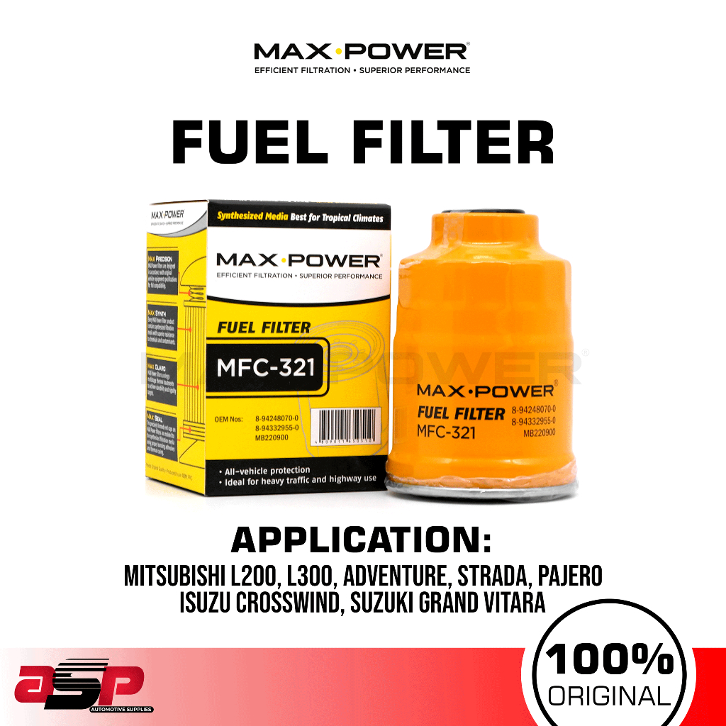 MAX POWER Fuel Filter MFC-321 for L300, Adventure, Strada, Pajero ...