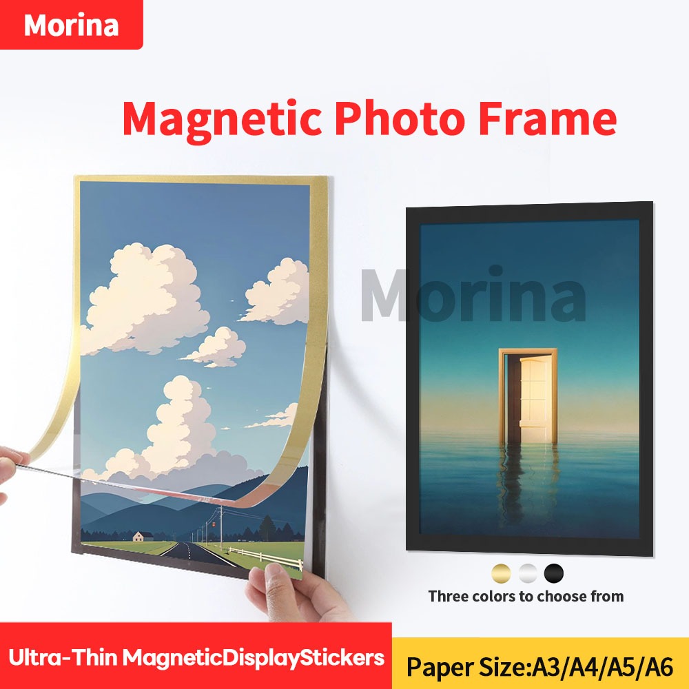A4/A5/A6 Magnetic Photo Frame Family Photo Poster Display Frame ...