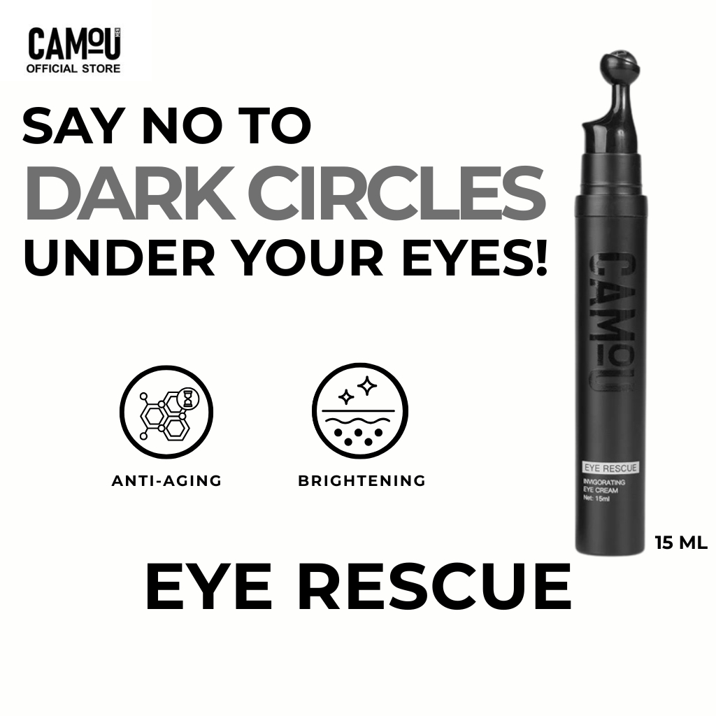 Camou Men's Eye Rescue Eye Cream with Collagen Retinol Bakuchiol ...