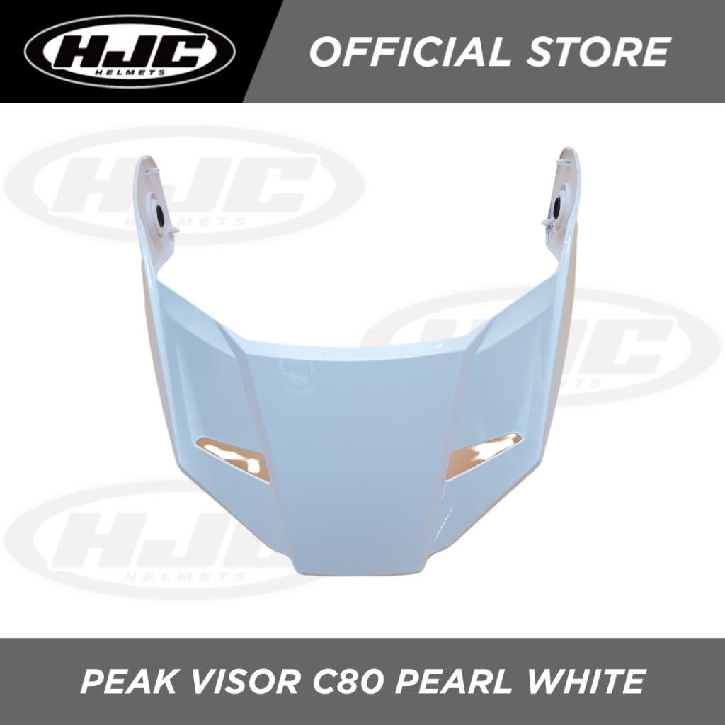 HJC Helmets Peak Visor C80 Pearl White | Shopee Philippines