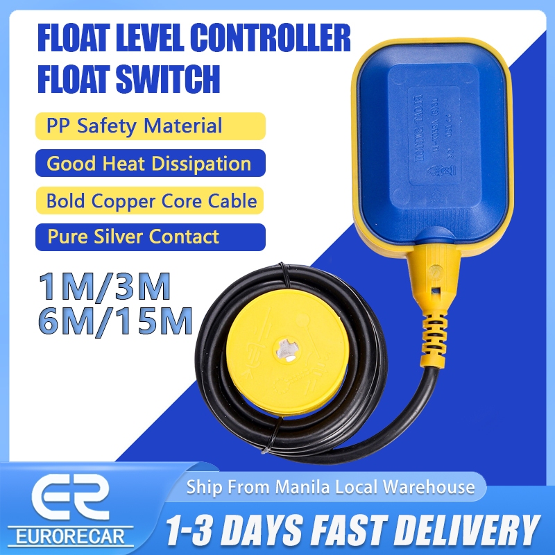 Float Switch Fluid Level Controller Automatic Cable Type Liquid Fluid Water Level Controller ...