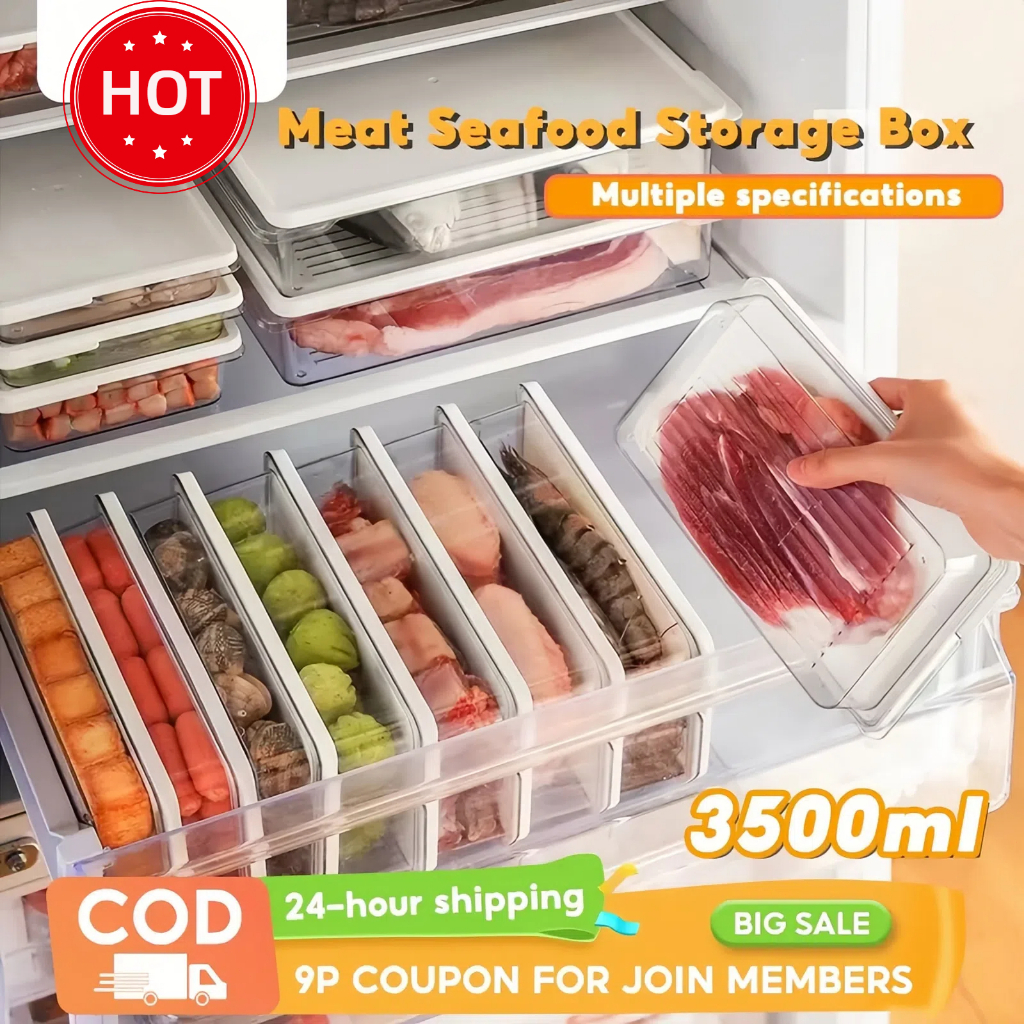 【COD】Refrigerator Freezer Storage Box Fridge Container Food Organizer ...