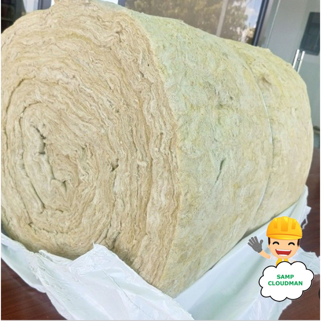 Rock Wool Building Insulation Blanket 50mm x 0.6m x 5m x 60kg/cu.m ...