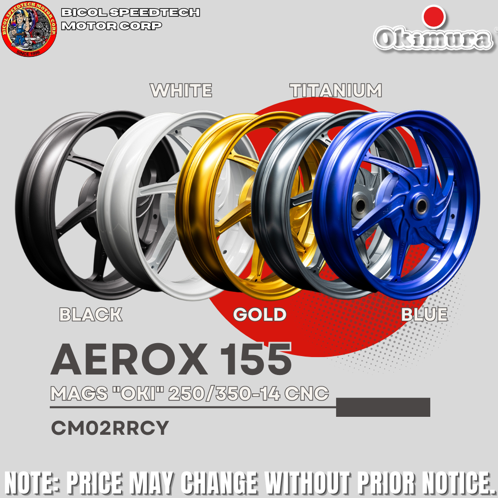 AEROX OKIMURA CNC "MAGS" 250/ 350-14 (FREE 2PCS SEALANT) | Shopee ...