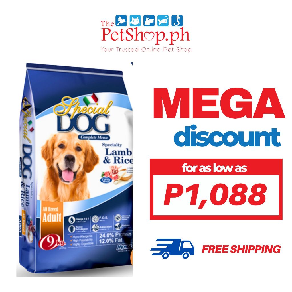 Special Dog ADULT 9kg Lamb & Rice All Breed Dog Food | Shopee Philippines