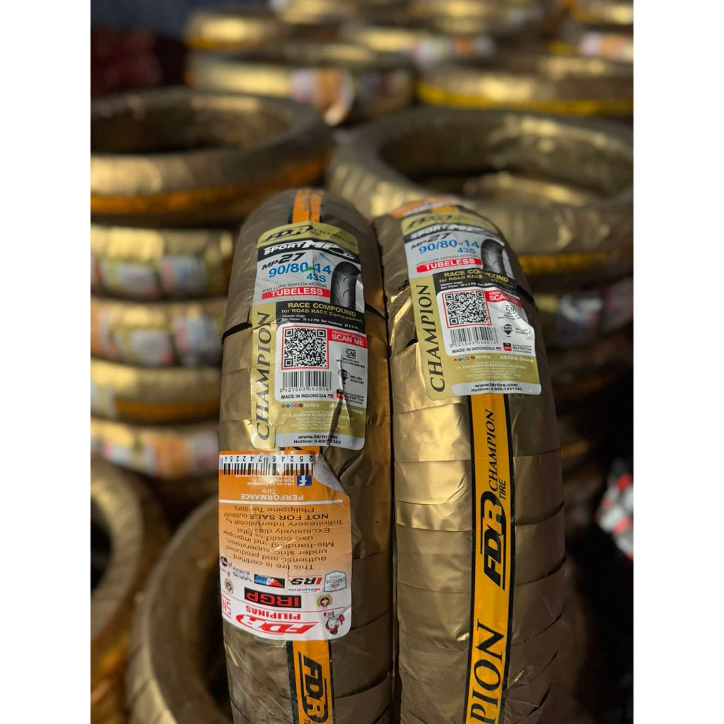 BODEGA SALE FDR MP27 CHAMPION TIRE 90/80/14 INDONESIA sold as per pc ...