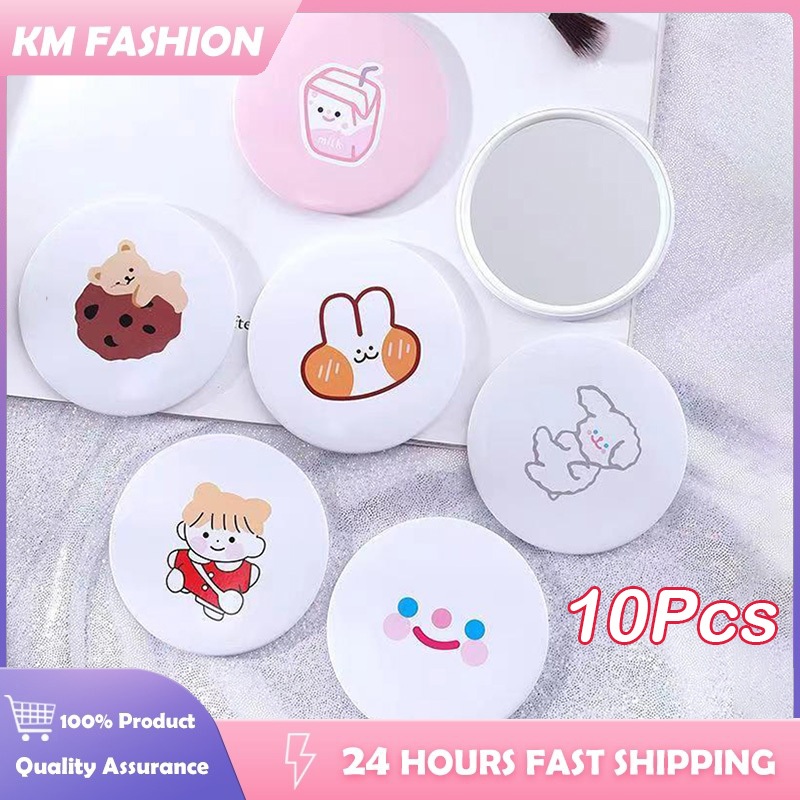 KM 10/20/50Pcs Mini Mirror small size Round cute pocket mirror Portable ...