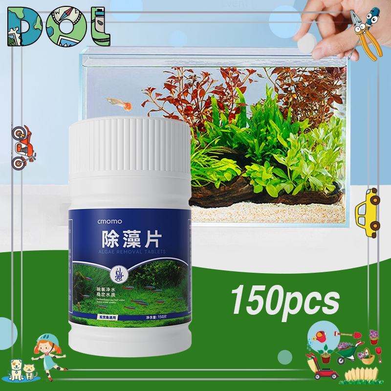 Aquarium Algaecide 150 Tablets Fish Tank Cleaner Remove Green Water ...