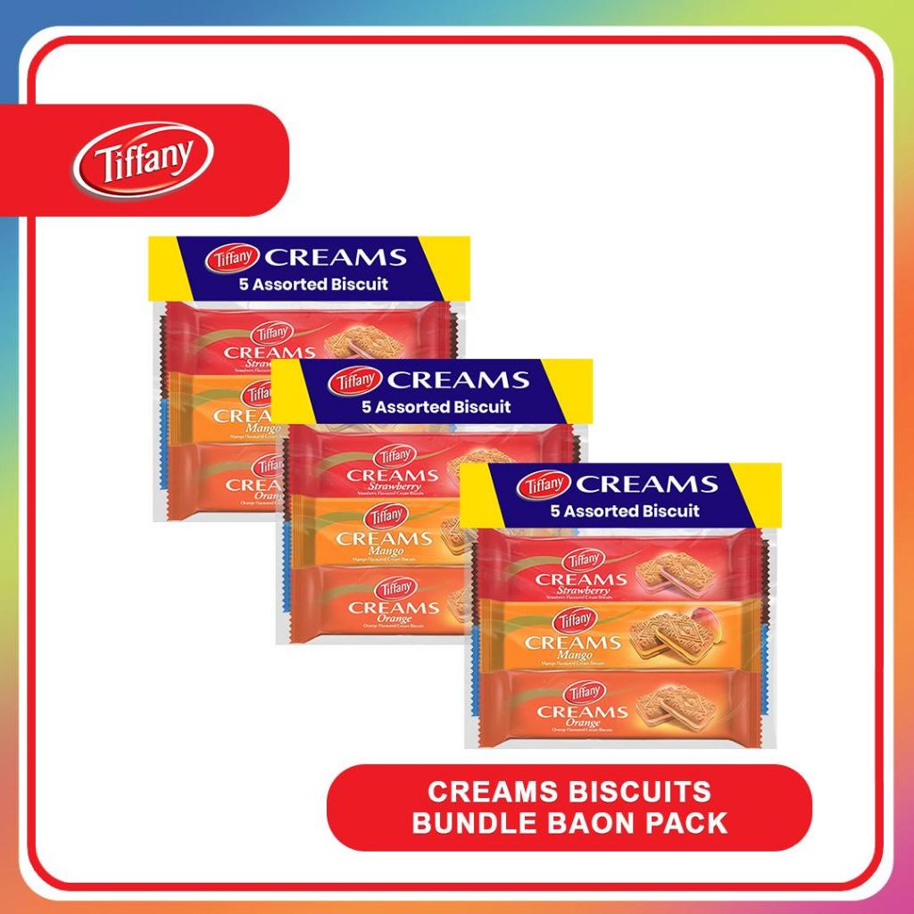 Tiffany Creams Assorted Flavoured Cream Biscuits 80g -Baon Pack Bundle ...