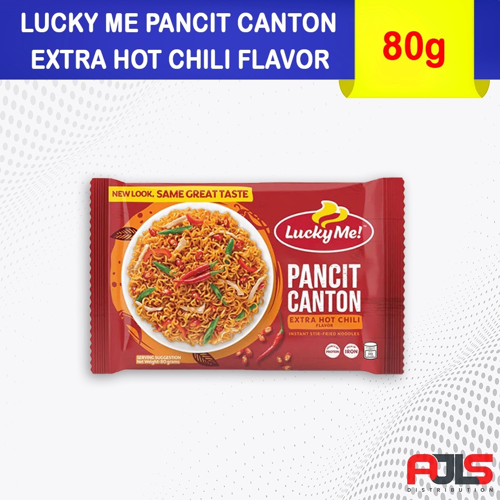 Lucky Me! Pancit Canton Extra Hot Chili 60g | Shopee Philippines