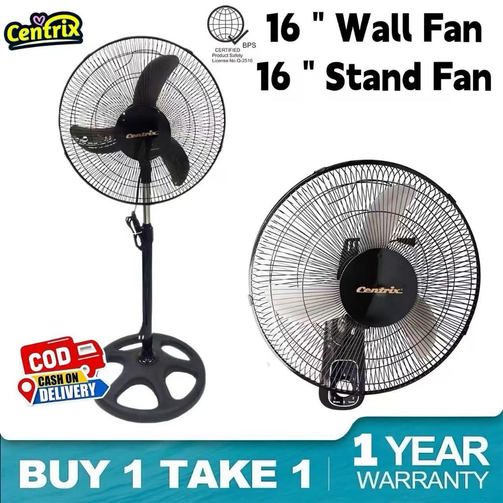 (Hot Sale) Centrix COD Buy-1 Take-1 Stand FAN & WALL FAN PER PC 16 ...