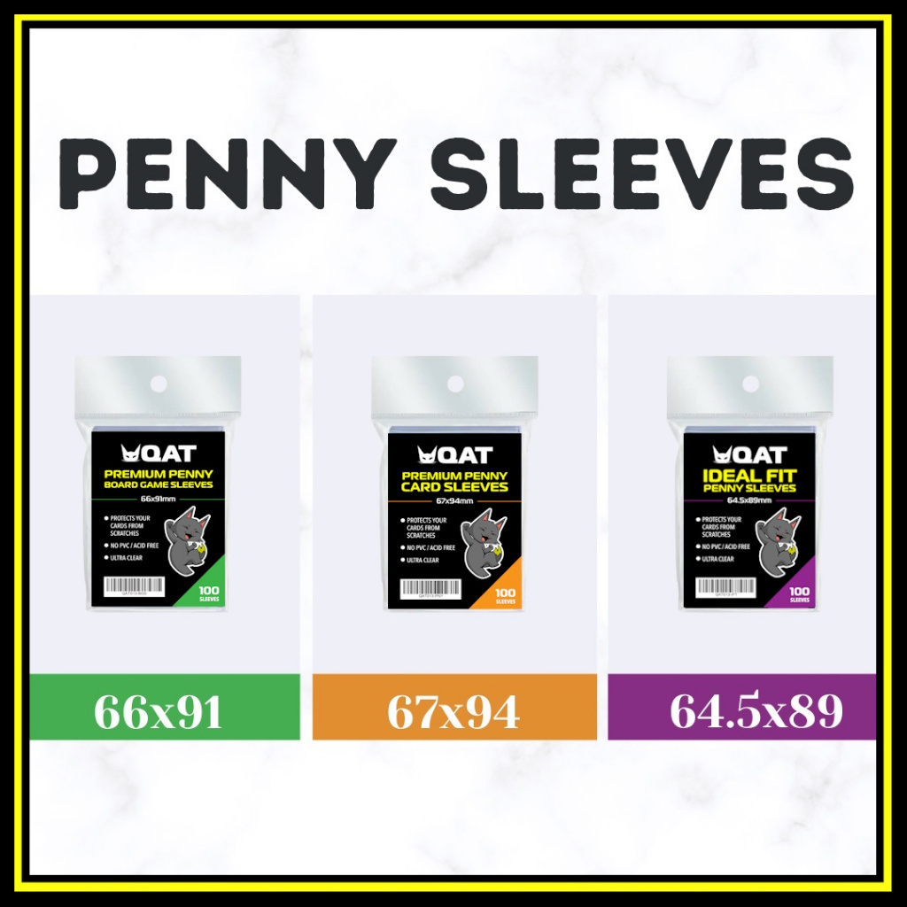 [QAT] 100pcs 100 total microns Premium Penny Sleeves for storage of NBA ...