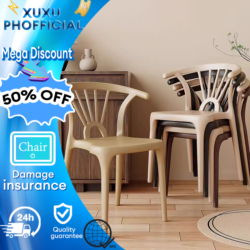 Stackable Nordic Dining Chairs Thickened Modern Simple Study Chair Home ...