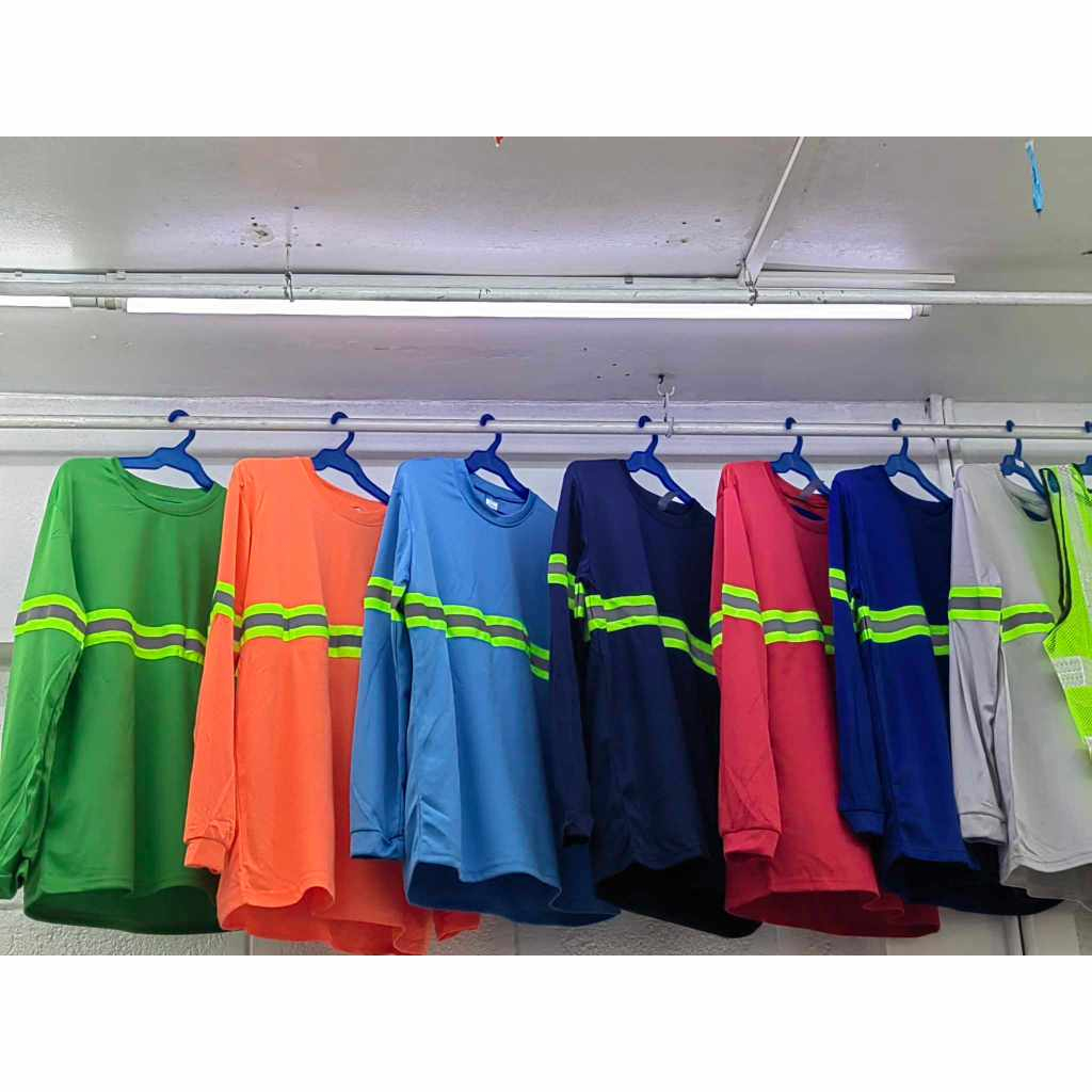 REFLECTORIZED Long Sleeve Construction Shirt with Reflector Strip (for ...