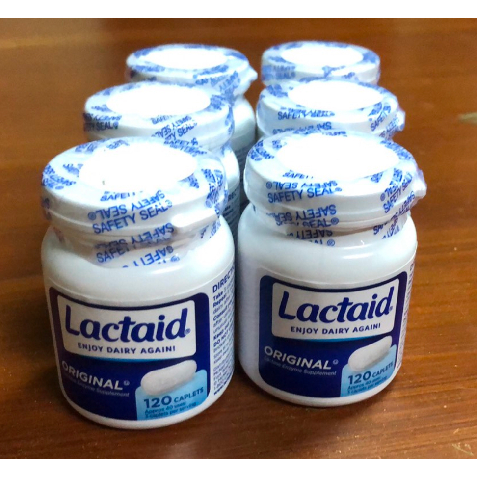 Lactaid Original Strength Lactose Intolerance Relief Caplets, 120 ct ...
