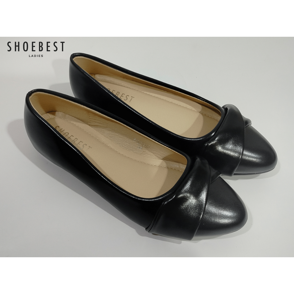 Shoebest Black Leather Shoes for Women "Winter" 6002 | Shopee Philippines