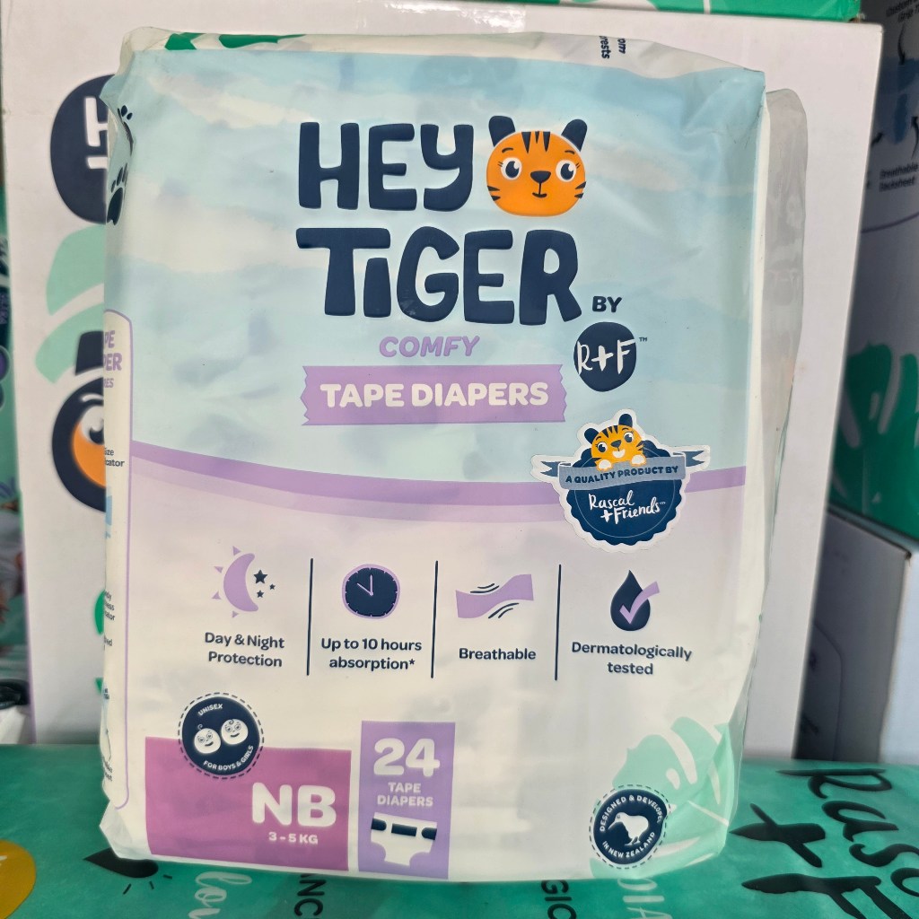 Hey Tiger Comfy Tape Diapers by Rascal + Friends 24pcs | Shopee Philippines