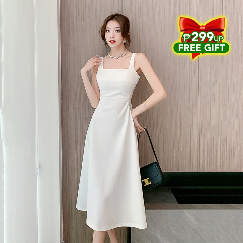 sexy Korean elegant s001 midi dress summer plus size frankie long dress lily padded sleeveless ...