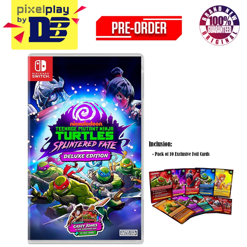 Nintendo Switch Teenage Mutant Ninja Turtle Splintered Fate Deluxe ...
