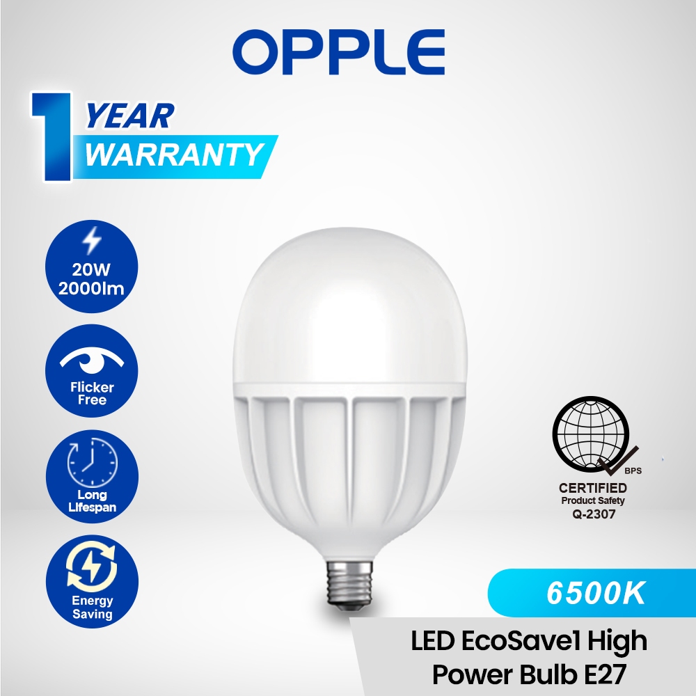 OPPLE LED Eco Save High Power Bulb - 20 Watts /30 Watts /50 Watts 6500K ...