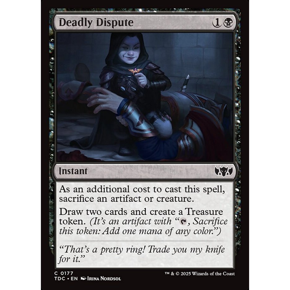 MTG Singles: Deadly Dispute NM Black TDC Tarkir: Dragonstorm Commander ...