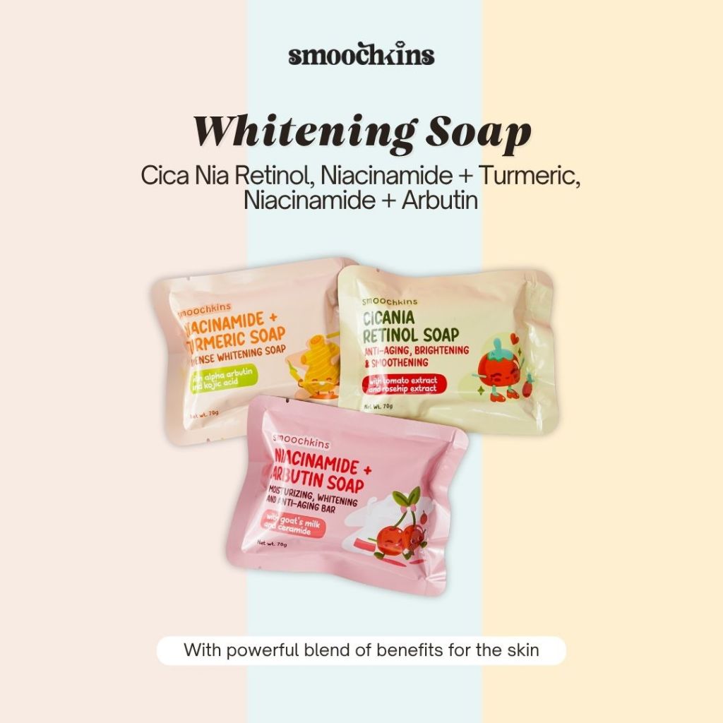 Smoochkins CicaNia Retinol Soap Niacinamide Turmeric, Niacinamide ...