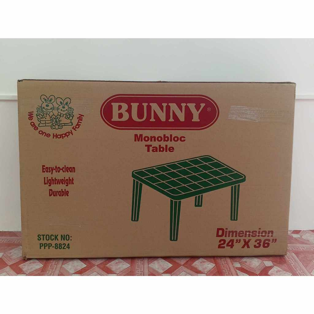 4 SEATER RECTANGLE MONOBLOCK TABLE NO. 8824 BUNNY MONOBLOCK TABLE (24 ...