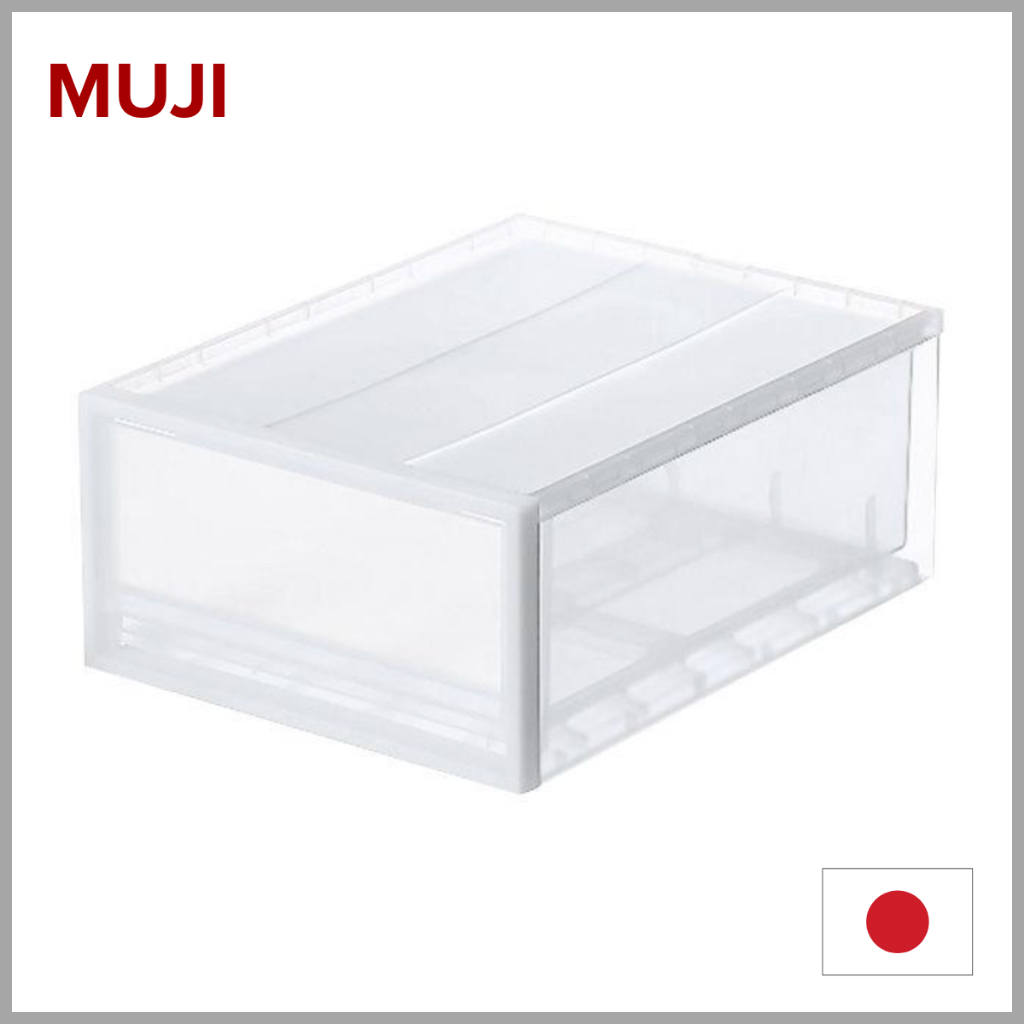 PP Storage Box with Lid – Compact Drawer Style | MUJI Japan | Shopee ...