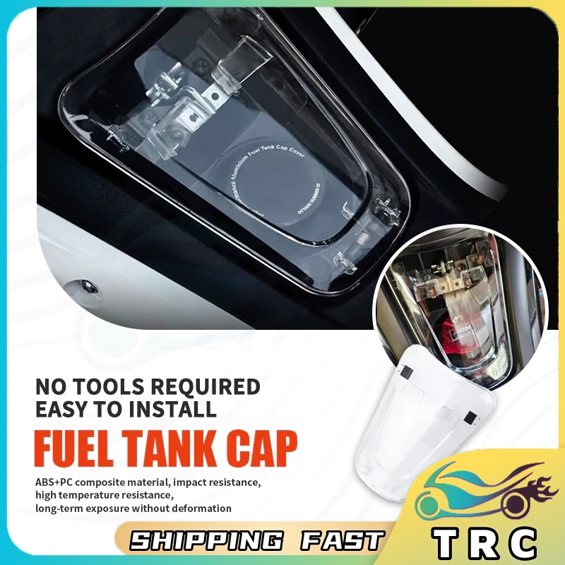 Aerox V2 Gas Tank Cover Trasparent Carbon ABS Plastic Easy Install ...