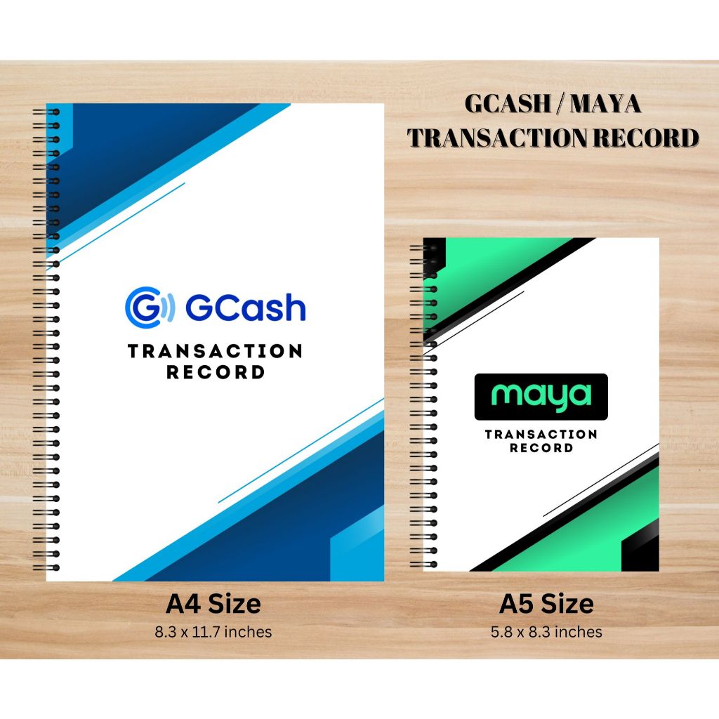 GCASH / MAYA TRANSACTION • Laminated Cover • 140 pages • 70 leaves • A5 ...