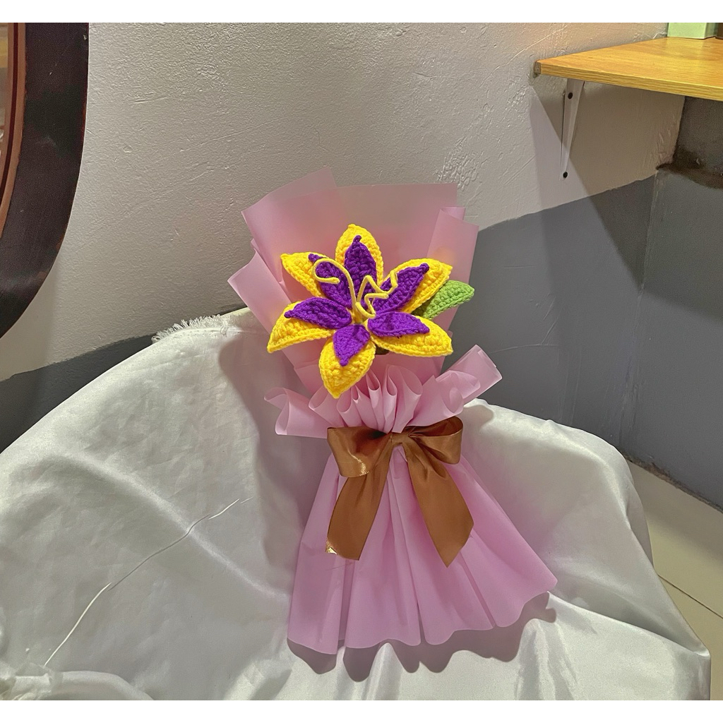 Crochet Sundrop Flower Tangled/Lily of Rapunzel Bouquet | Shopee ...